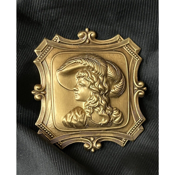 Unbranded | Jewelry | Vintage Victorian Revival Lady Brooch Pin Ornate ...